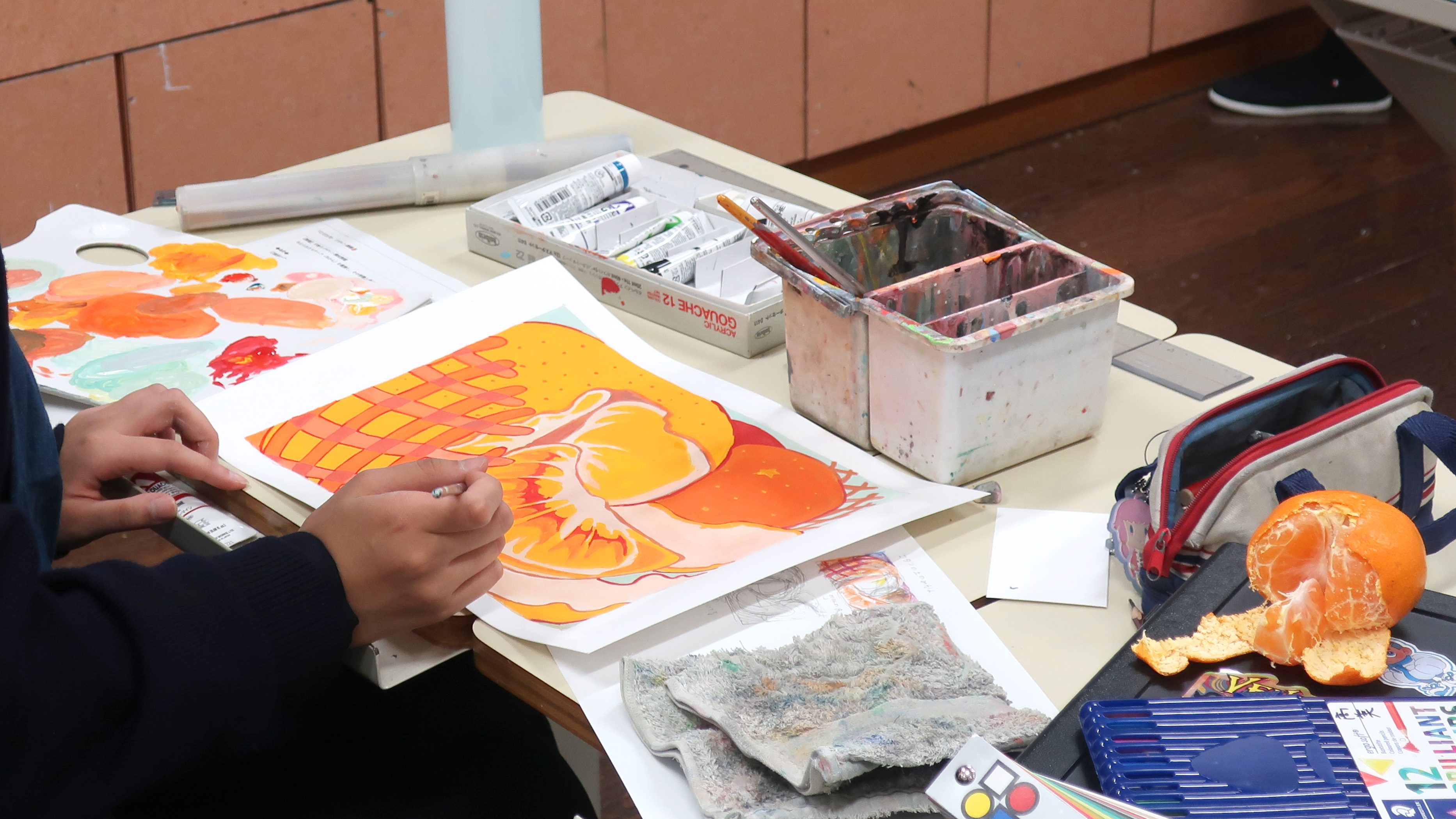 美術冬期講習の様子 ｜ ニュース ｜ 帝塚山学院高等学校 美術系専攻