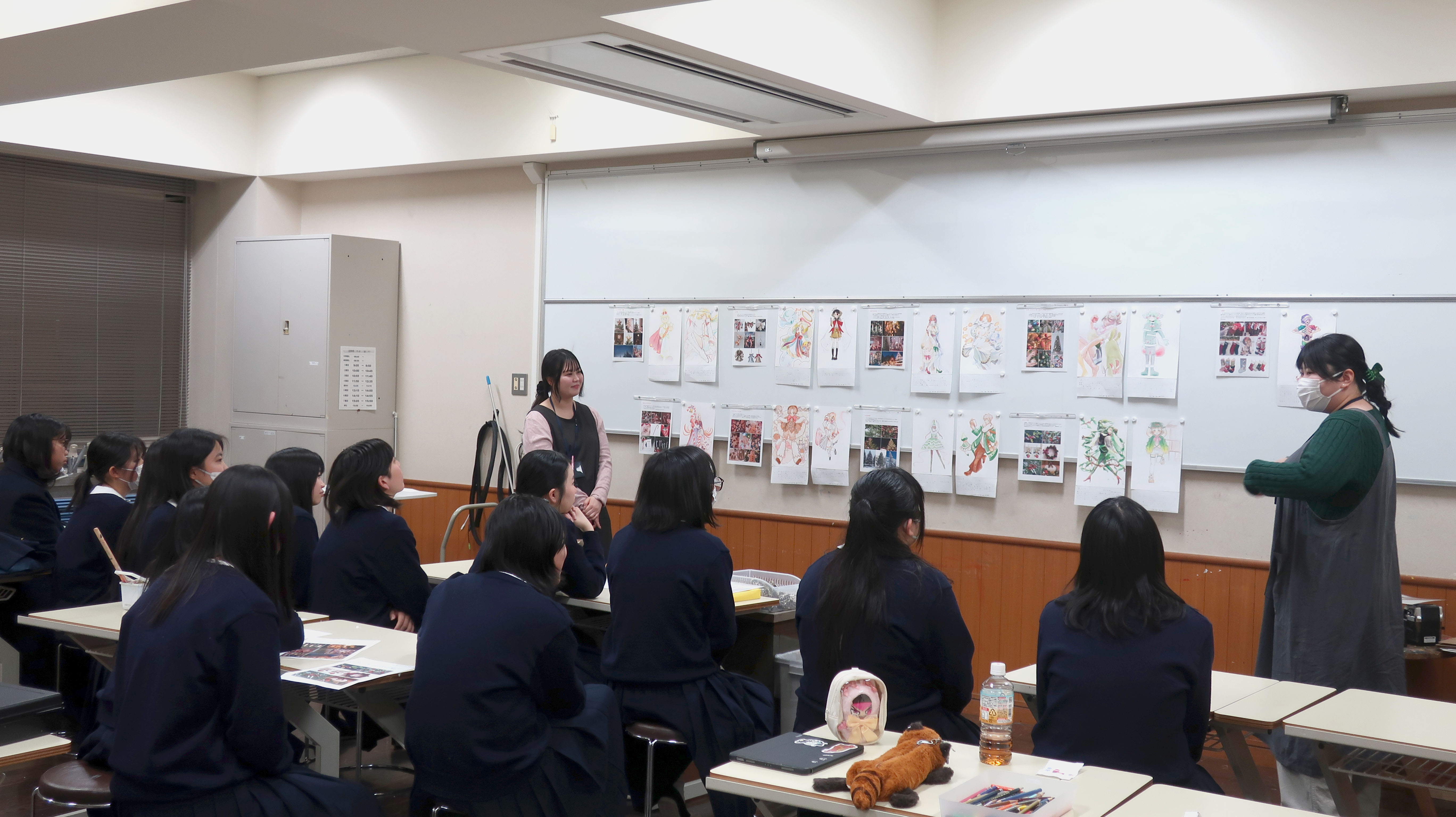 美術冬期講習の様子 ｜ ニュース ｜ 帝塚山学院高等学校 美術系専攻